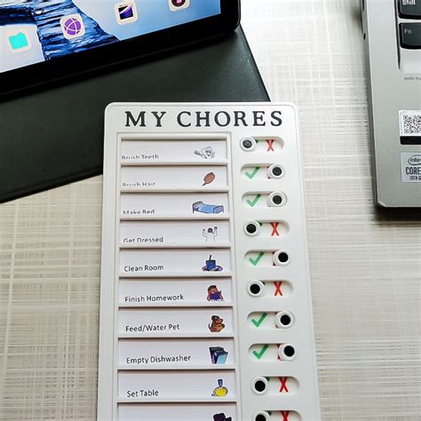 한아름드림 My Chores 스케줄 체크판 매일 밀어서 체크 투두리스트 위클리 플래너 위시버킷