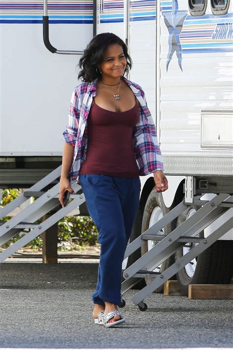 Christina Milian On The Set Of Grandfathered In Los Angeles 02092016