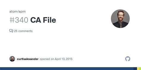 CA File Issue 340 Atom Apm GitHub