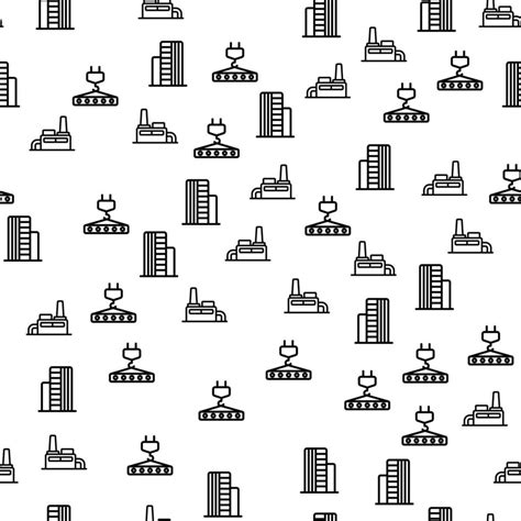 Industrial Construction Seamless Pattern Vector 9763830 Vector Art At Vecteezy