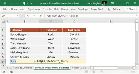 How To Separate First And Last Name In Excel Easy Methods