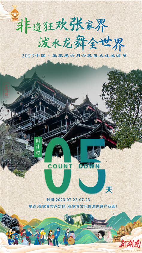 倒计时5天！2023中国•张家界六月六民俗文化旅游节 融媒聚焦 新湖南