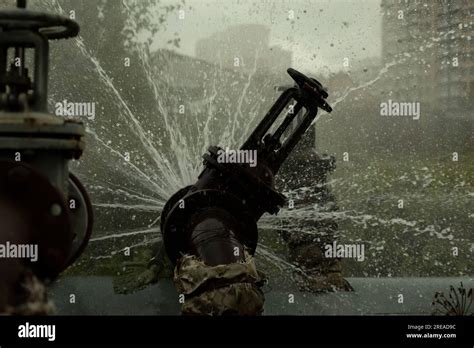 Burst Pipe Boiler Station Accident Hot Water Flow Pipeline Rupture Leakage Violation Stock