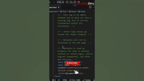 What Is Meta Tag Dcodebits Webdesign Dcodebits Html Html5