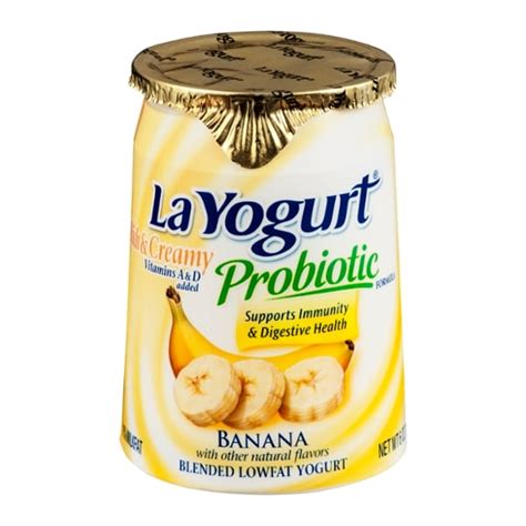 Save On La Yogurt Rich And Creamy Low Fat Probiotic Banana Blended Yogurt