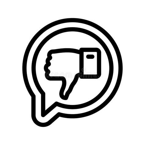 Negative Response Icon Stock Vector Illustration Of Dislike 384774910