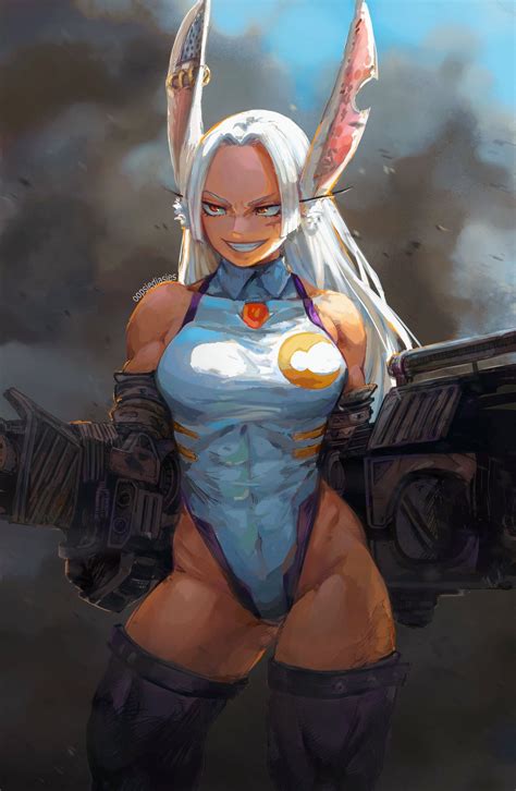 Oopsiediasies Mirko Boku No Hero Academia Absurdres Colorized