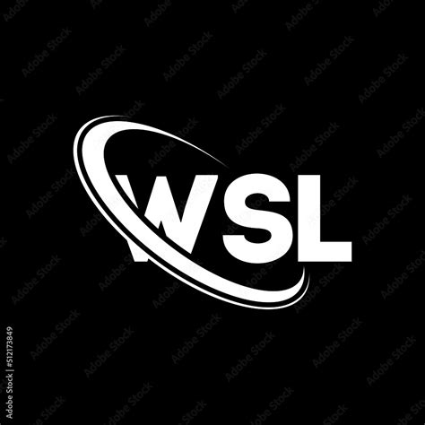 Vetor De WSL Logo WSL Letter WSL Letter Logo Design Initials WSL