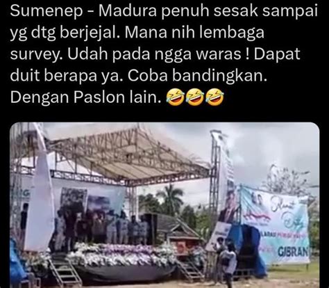 Ini Kampanye Paslon 02 Prabowo Gibran Di Sumenep Madura Penuh Sesak