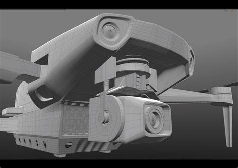 Drone Mesh Model By Bsten