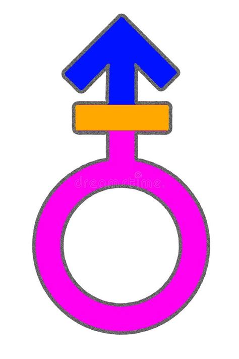 Silhouette Vector Image Of Male And Female Gender Symbol Isolated On