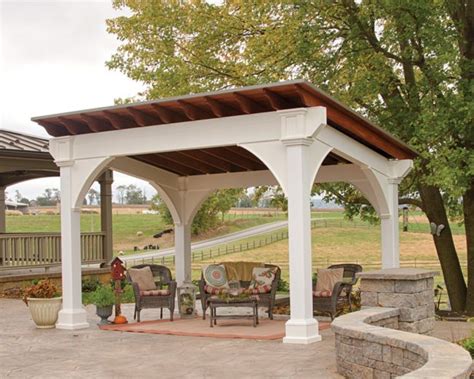 Low Maintenance Traditional Vinyl Pavilion Green Acres Outdoor Living