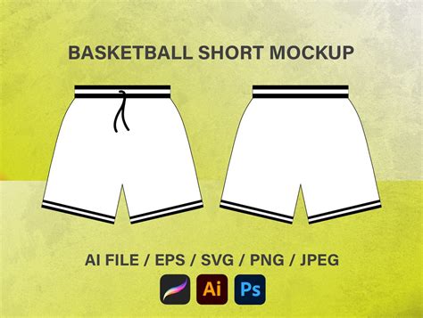 Mesh Shorts Template Streetwear Vector Shorts Basketball Shorts Tech