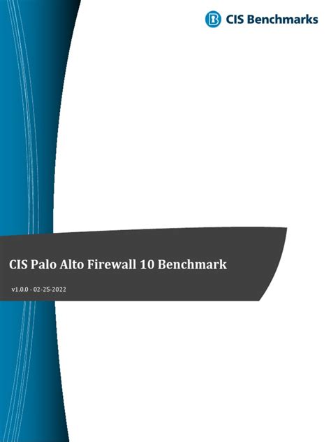 Cis Palo Alto Firewall 10 Benchmark V100 Pdf Computer Network Transport Layer Security