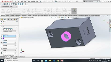 Solidworks Tutorials For Beginners Features Tab Extrude Revolve