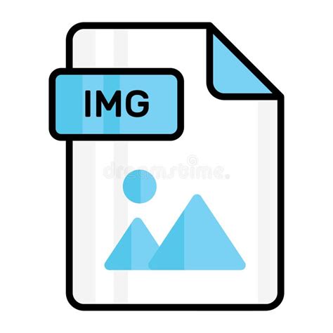 An Amazing Vector Icon Of Img File Editable Design Stock Vector