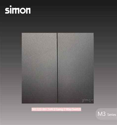 Simon European Brand M3 Series Black Switch Switches And Socket Outlet
