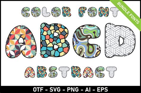 Abstract Bundle Font By Veil · Creative Fabrica