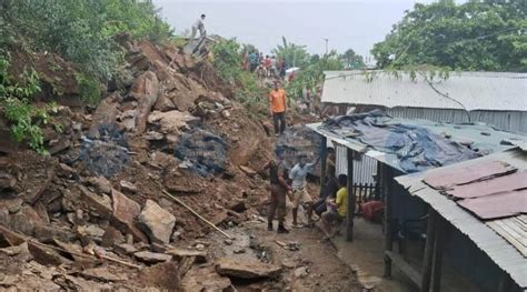 Dima Hasao Landslide 2 Dead 10 Feared Trapped At Road Construction Site