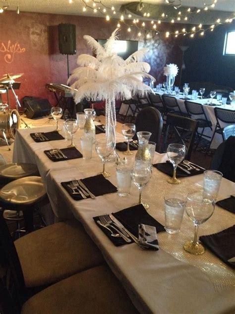 Great Gatsby Table Setting Table Settings Gatsby Party Dinner