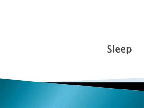 Ppt Sleep Powerpoint Presentation Free Download Id26411