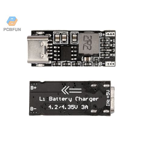 Pcbfun โมดลชารจแบตเตอรลเธยมโพลเมอร Type c Usb v To v v Shopee Thailand