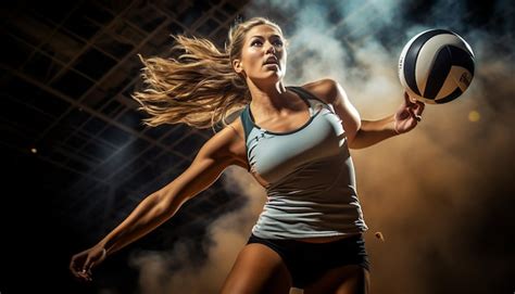 Premium Photo Women Volleyball Editorial Dynamic Photography