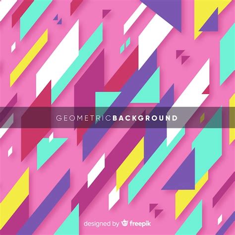 기하학적 배경 무료 벡터