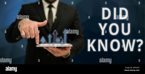 Sign Displaying Did You Know Word For Knowing The Next Move Thinking