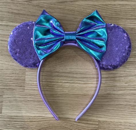 Purple Mouse Ear Headband Disney Inspired Minnie Mickey £155 Picclick Uk
