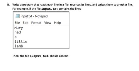 Solved B Write A Program That Reads Each Line In A File Chegg