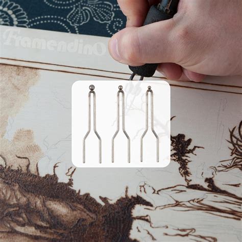 Framendino 6 Pack Wood Burning Ball Tips Pyrography Wire Nibs Replacement Set 1 5mm 2mm 2