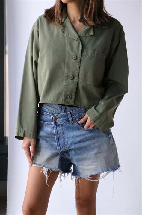 Xirena Daisey Patch Haven Twill Jacket Fern Green Garmentory