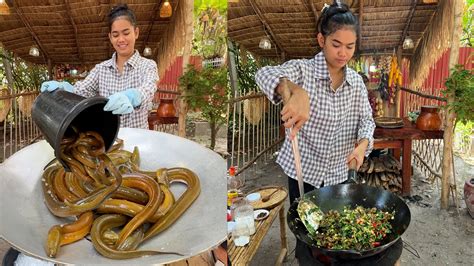 Unique Cooking Recipe Eels And Eating With Country Style Youtube