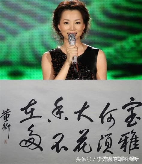 李小璐書法公開，對比董卿，網友你快安穩一陣兒吧。 每日頭條