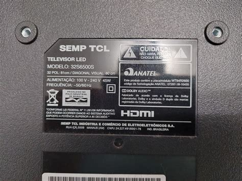 Kit Barras De Led Tv Semp Tcl 32 32s6500s 01 32f D05 Parcelamento