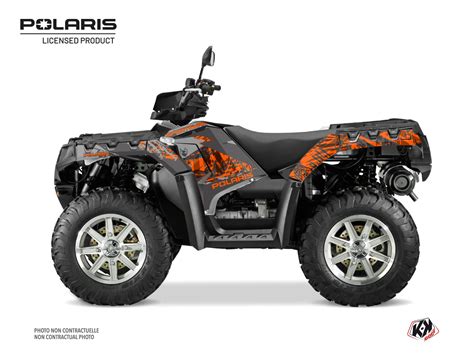 Polaris 850 Sportsman Touring Atv Chaser Graphic Kit Grey Kutvek Kit Graphik
