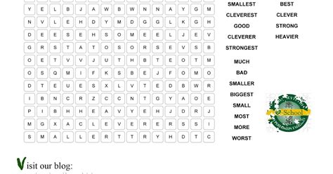 Comparatives And Superlatives Words
