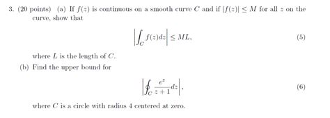 Solved 3 20 Points A If F Is Continuous On A Smooth