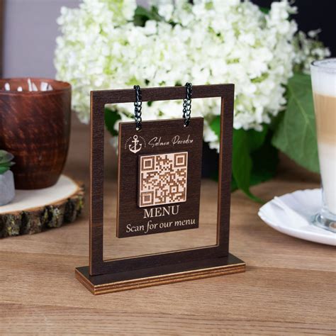 unique table qr code sign restaurant qr code menu stand small bussiness