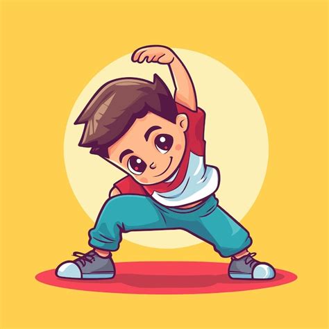 Cute Breakdancer Spinning On Floor Vector Premium Ai Generated Vector