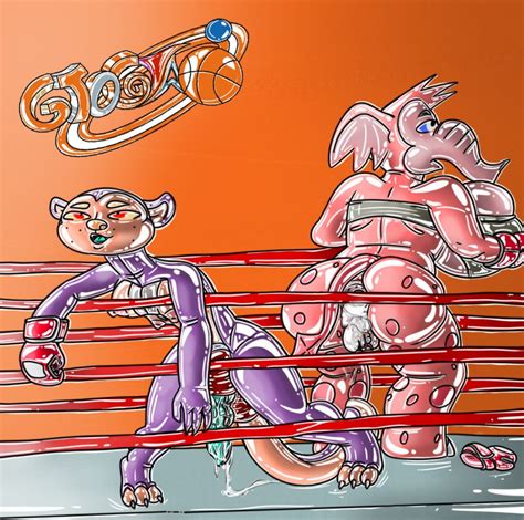 Rule 34 After Sex Anthro Big Ass Big Breasts Big Butt Box Boxer Boxing Ring Cum Cum In Ass Cum