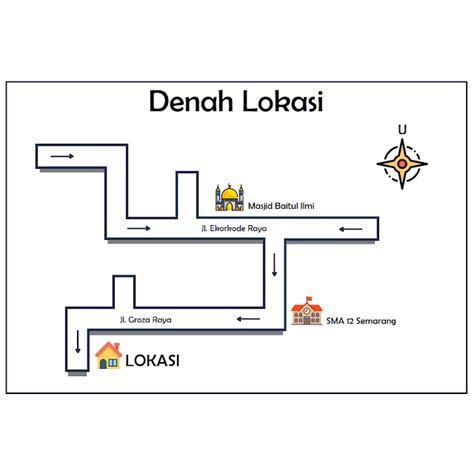 Jual JASA PEMBUATAN DENAH LOKASI RUMAH Shopee Indonesia