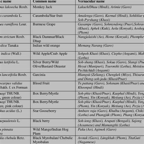 Plant Morphological Characters Of Different Minor And Under Utilized