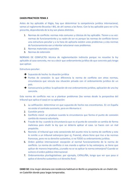 Casos Practicos Tema 3 Ejercicios Resueltos En Clase Tema 3 Casos