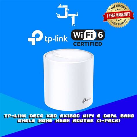 Promo Tp Link Deco X20 Ax1800 Dual Band Whole Home Mesh Router 1 Pack