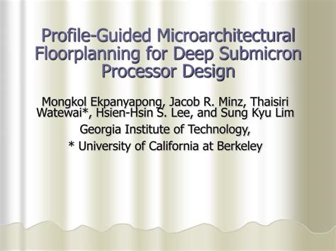 ppt profile guided microarchitectural floorplanning for deep