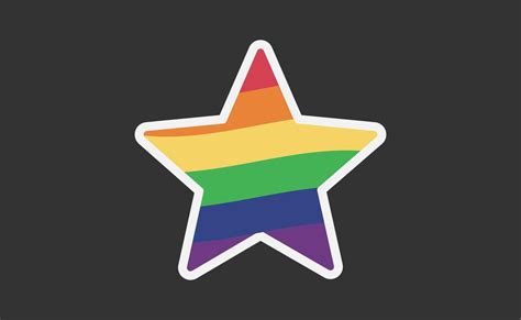 Star Shape Icon With Rainbow Flag Symbol Pride Month Icon 22470486