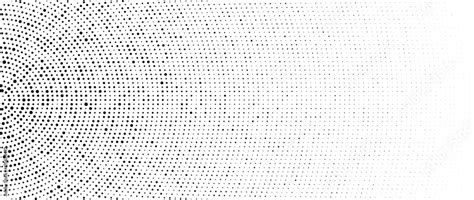 Halftone Concentric Dot Lines Background Spotted And Dotted Half Circles Gradient Radial