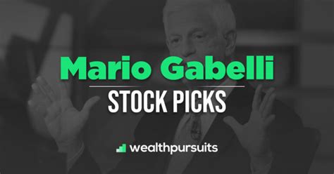 Mario Gabelli Stock Picks His 7 Best Investment Choices